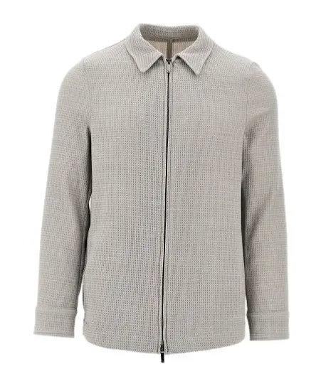 Emporio Armani Long-sleeved Zip-up Jacket - Gray