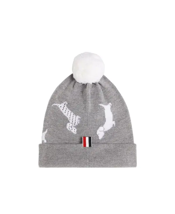 Thom Browne Hector Beanie - Gray
