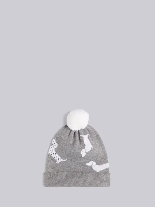 Thom Browne Hector Beanie - Gray