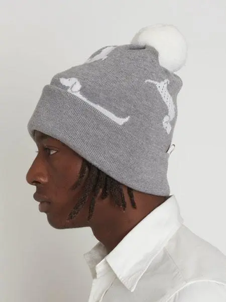 Thom Browne Hector Beanie - Gray