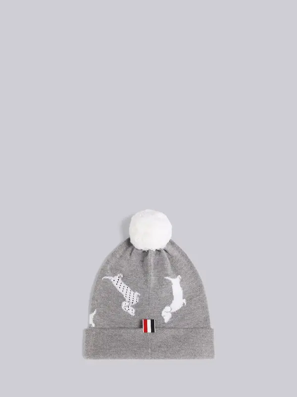Thom Browne Hector Beanie - Gray