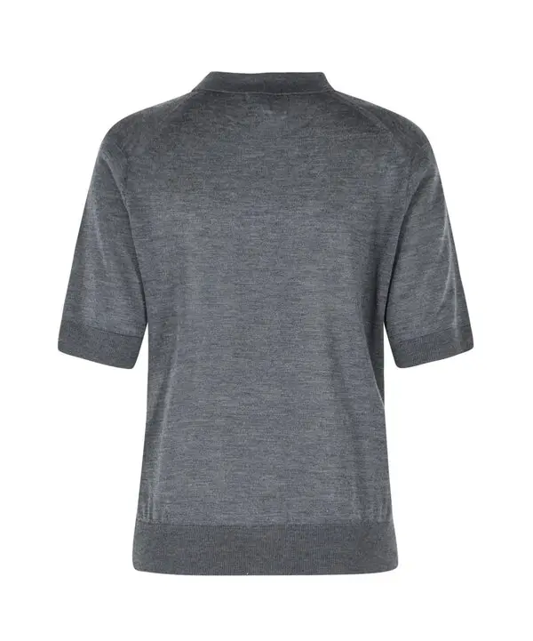Loulou De Saison Short-sleeved Knit Polo Shirt
