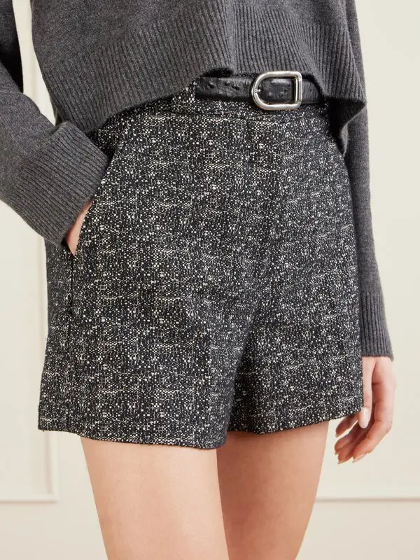 BLAZÉ MILANO High-waisted Tweed Shorts