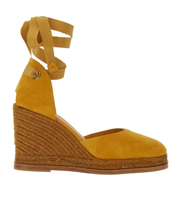 CastaÑer Suede Wedge Espadrille Pumps