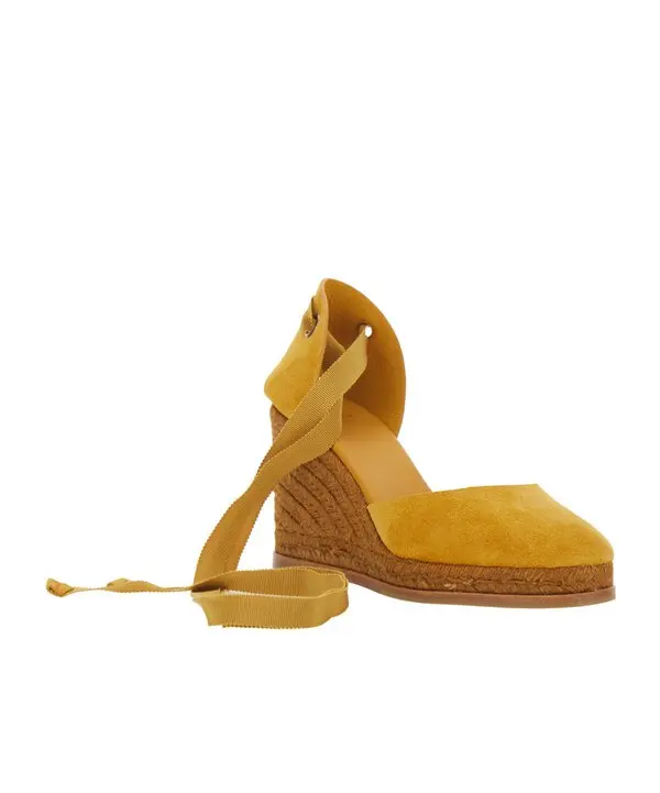 CastaÑer Suede Wedge Espadrille Pumps