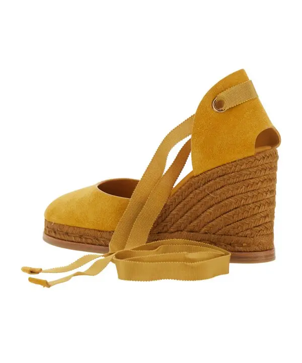 CastaÑer Suede Wedge Espadrille Pumps