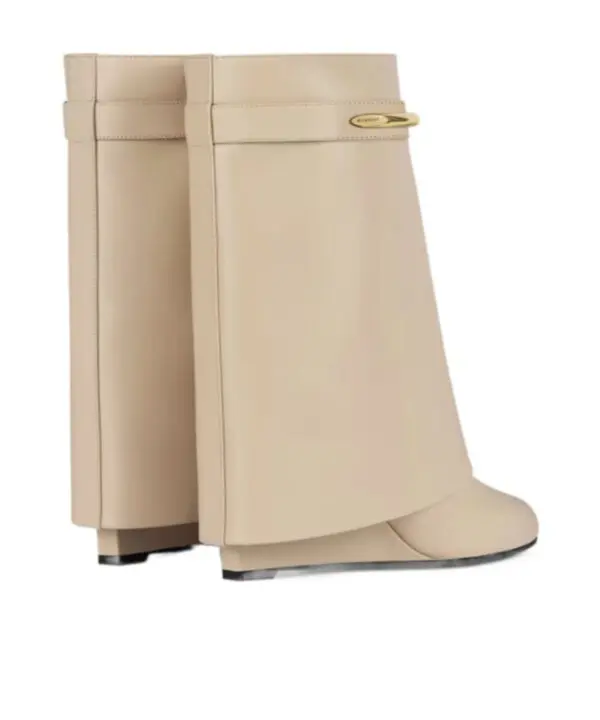 Givenchy Shark Wedge Boots - Light Brown