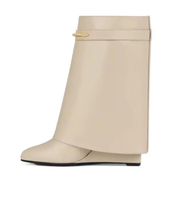 Givenchy Shark Wedge Boots - Light Brown