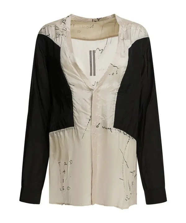 Rick Owens Larry Fogpocket Long-sleeved Shirt