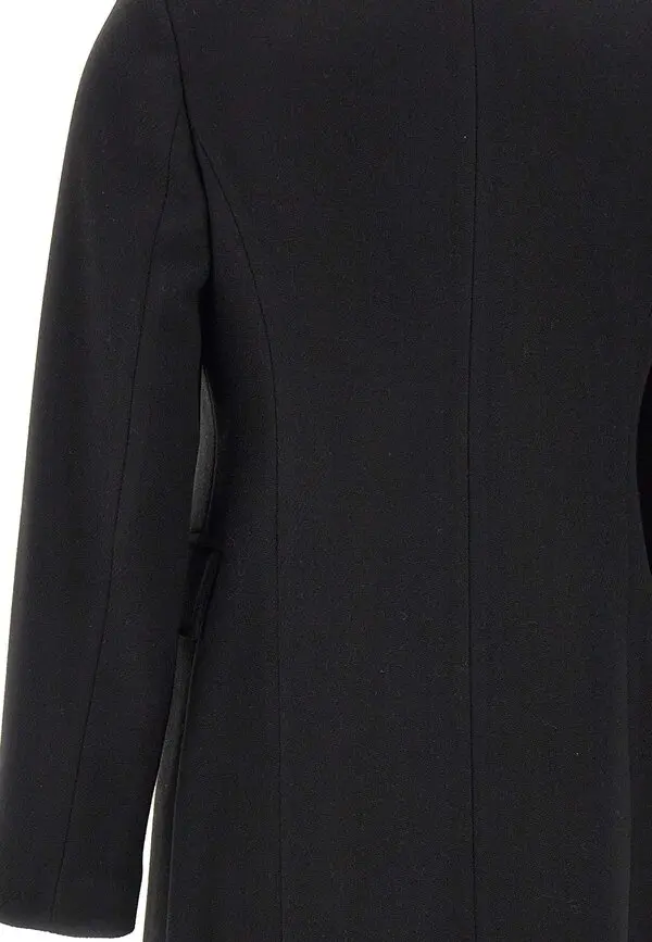 KAOS Classic Buttoned Coat - Black