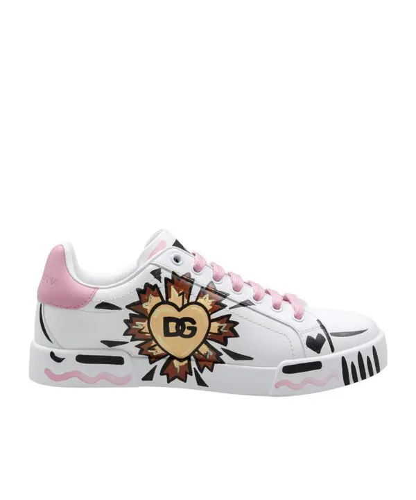 Dolce & Gabbana Lace-up Sneakers With Perforated Details