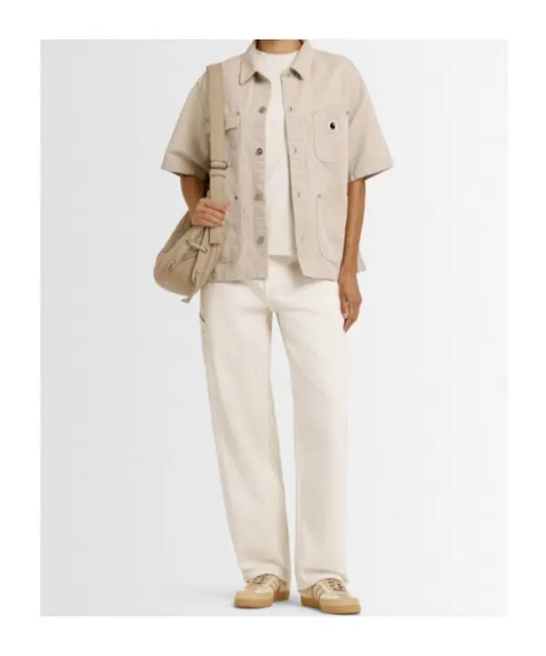 Carhartt Work In Progress Michigan Short-sleeved Shirt With Pockets