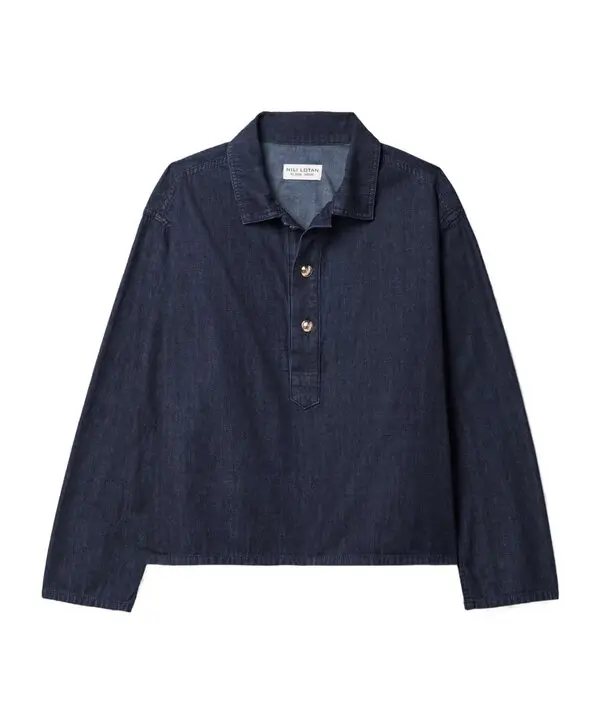 NILI LOTAN Harper Denim Top