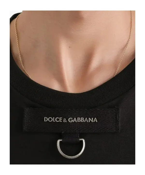 Dolce & Gabbana Dolce Gabbana Logo Patch Crewneck T-shirt