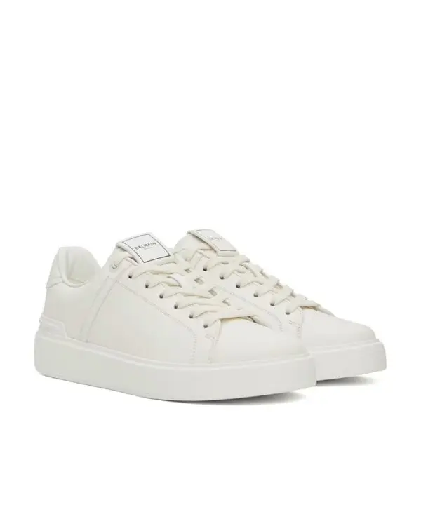 Balmain B Court Monogram Sneakers - White