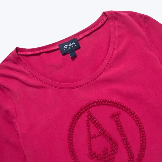 Emporio Armani Embellished Logo T-shirt