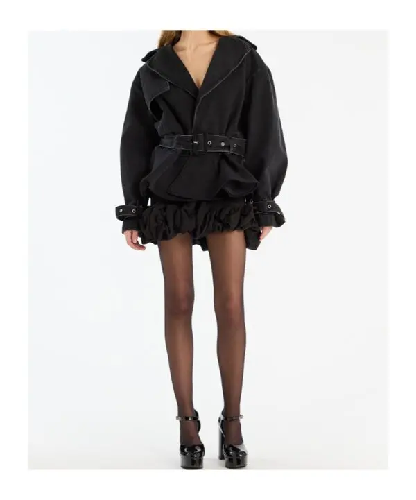 ROTATE BY BIRGER CHRISTENSEN Ruffled Mini Skirt