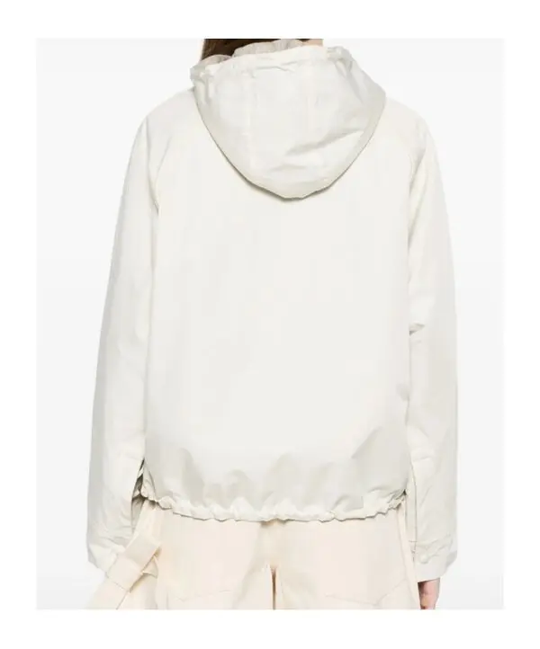 YVES SALOMON Reversible Hooded Jacket - Off-white