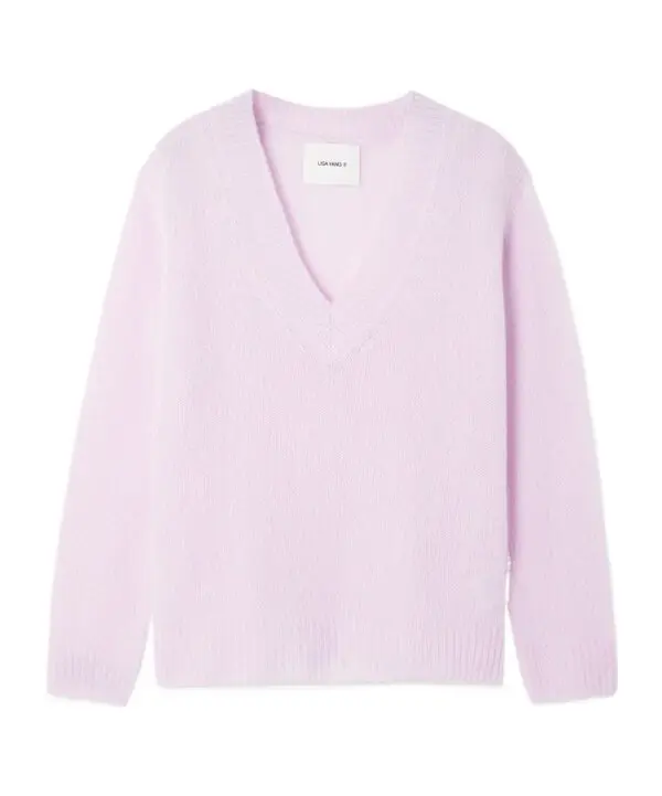 LISA YANG V-neck Sweater - Purple
