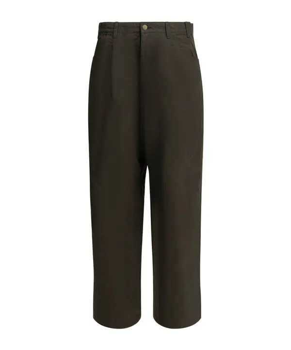 Comme Des Garçons Relaxed Fit Trousers - Brown
