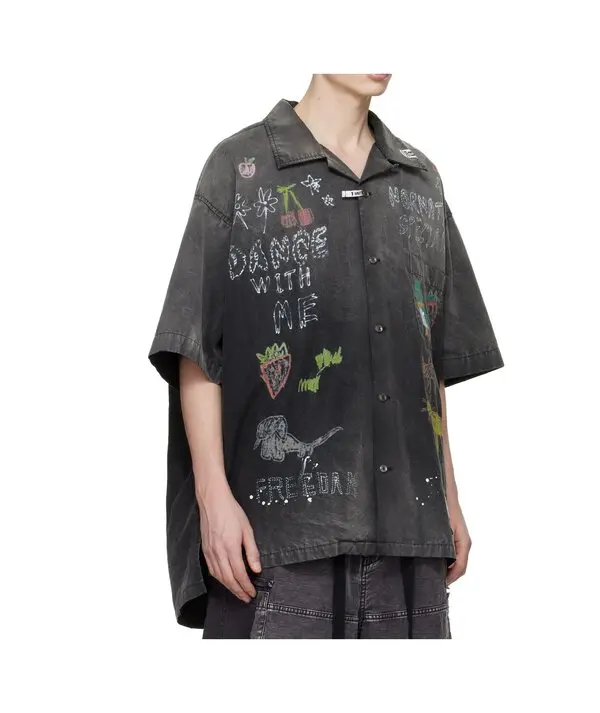 Mihara Yasuhiro Hand Drawing Print Shirt