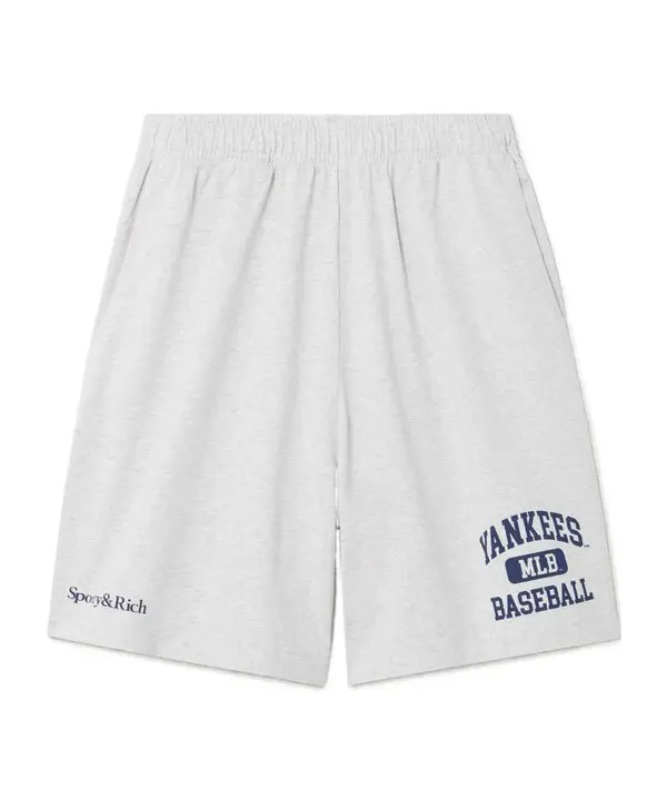 SPORTY  RICH Sporty & Rich Mlb Baseball Printed Athletic Shorts