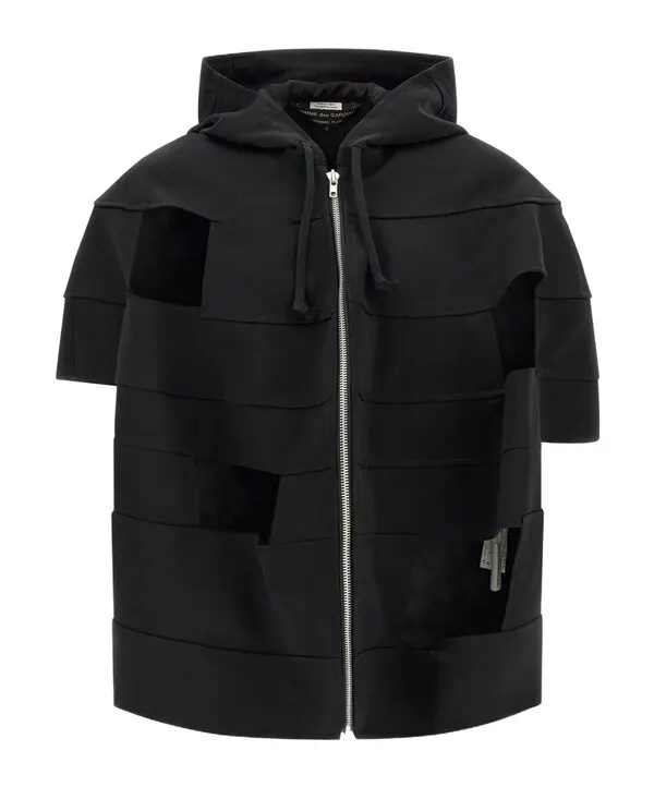 Comme Des Garçons Armor Oversized Hooded Jacket - Black