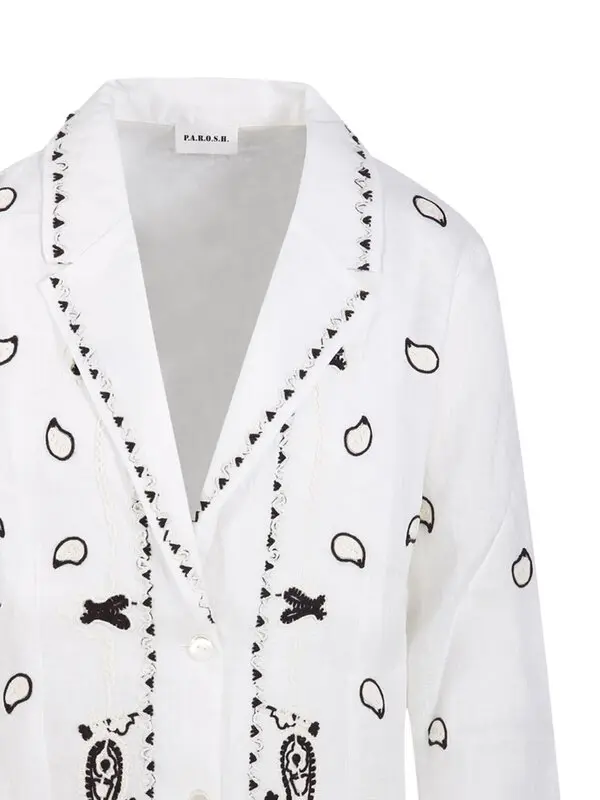 P.a.r.o.s.h Embroidered Single-breasted Blazer