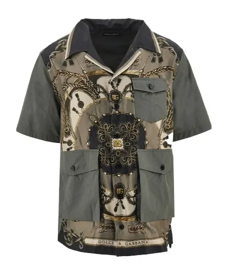 Dolce & Gabbana Dolce Gabbana Printed Multi-pocket Shirt