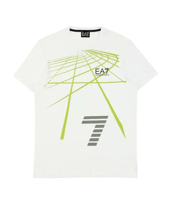 EA7 Logo Print Crew-neck T-shirt