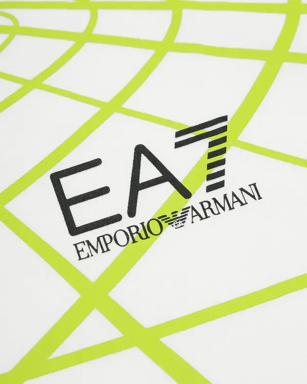 EA7 Logo Print Crew-neck T-shirt