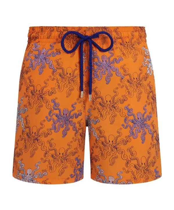Vilebrequin Octopus Print Swim Shorts - Orange