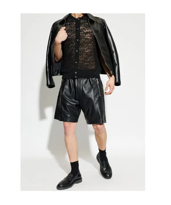Dsquared2 Short-sleeved Collared Button-down Cardigan