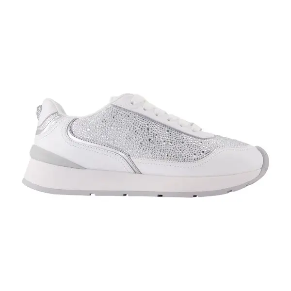 Versace Embellished Lace-up Sneakers