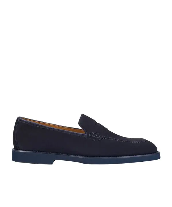 DOUCAL'S Suede Loafer - Blue
