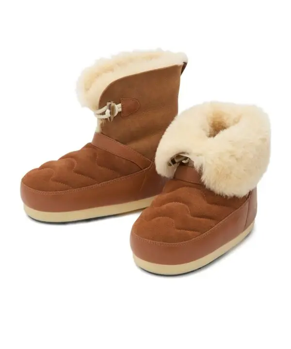 Moon Boot Quilted Round-toe Ankle Boots