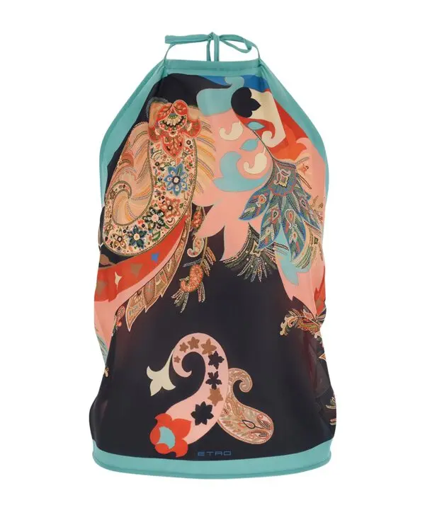 Etro Paisley Halterneck Top