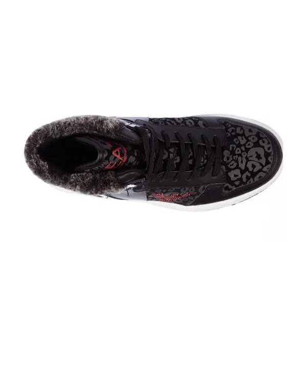 EA7 High Top Sneakers With Embossed Logo Detailing