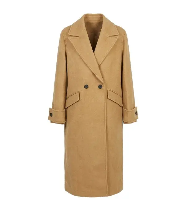 ALLSAINTS Long-sleeved Double-breasted Coat - No