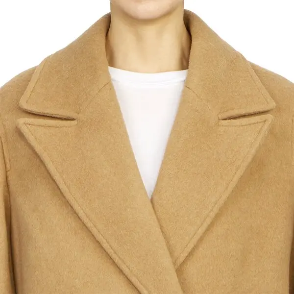 ALLSAINTS Long-sleeved Double-breasted Coat - Nude