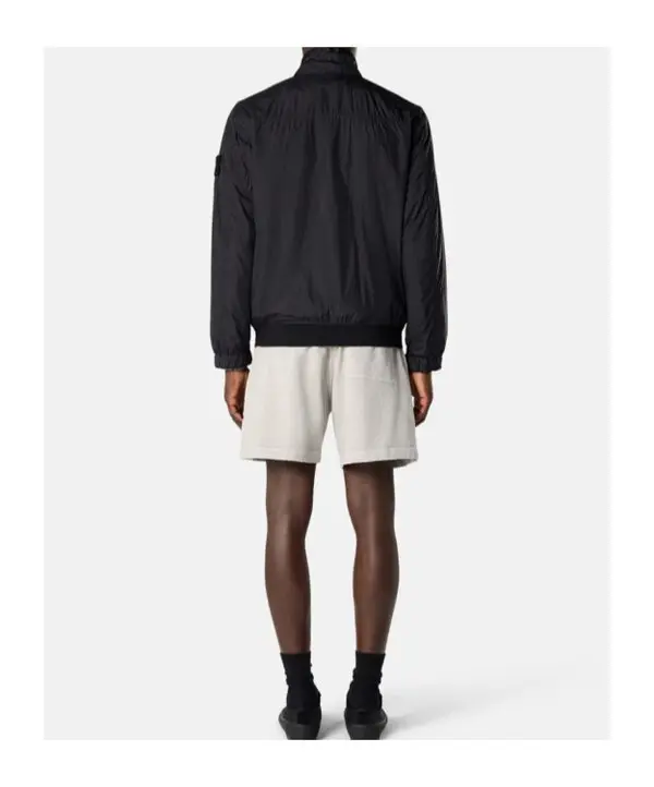 Stone Island Logo Patch Wide Leg Shorts - White