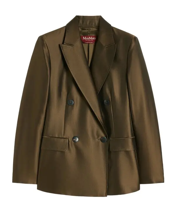 Max Mara Double-breasted Blazer - Khaki