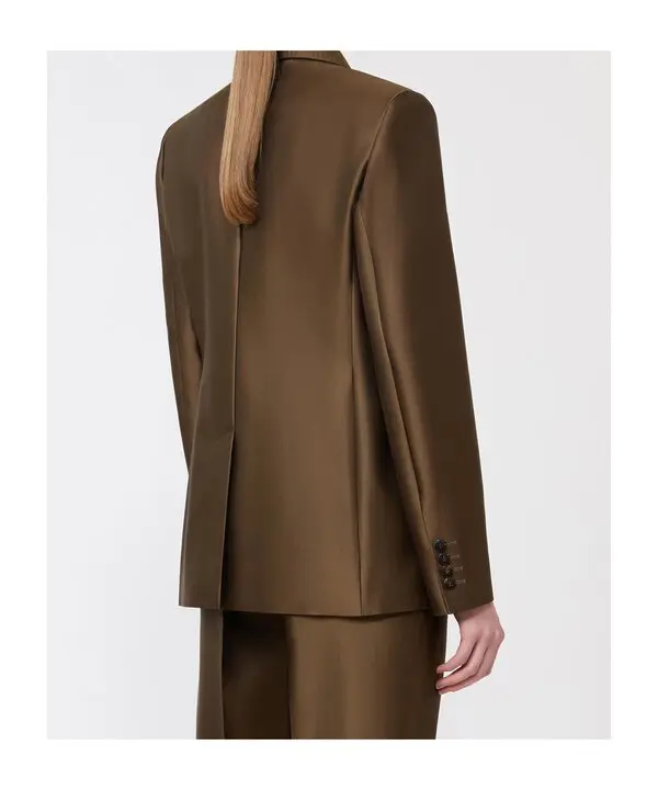 Max Mara Double-breasted Blazer - Khaki