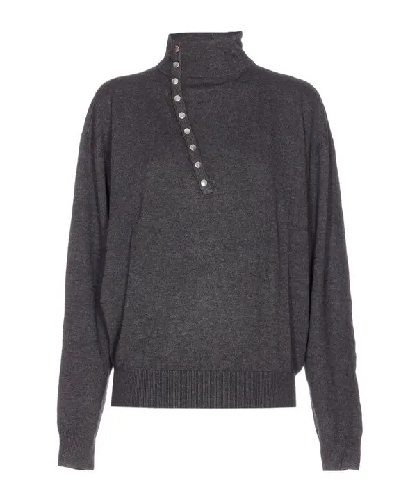 Isabel Marant Étoile High-neck Button Detailed Jumper