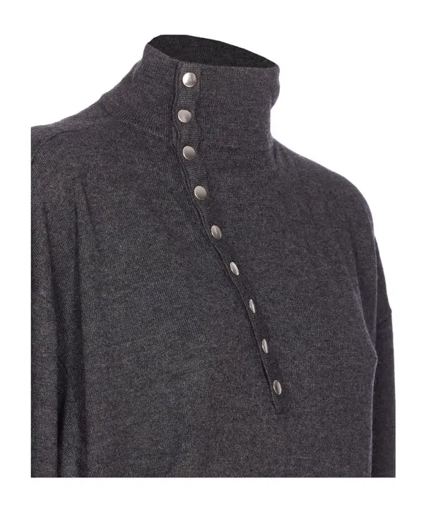 Isabel Marant Étoile High-neck Button Detailed Jumper