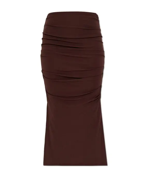 Cult Gaia Pleated Skirt - Brown