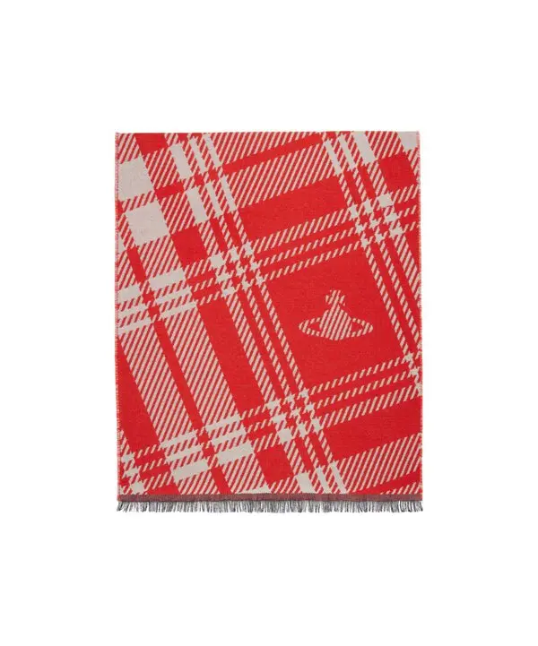 VIVIENNE WESTWOOD Tartan Scarf - Red