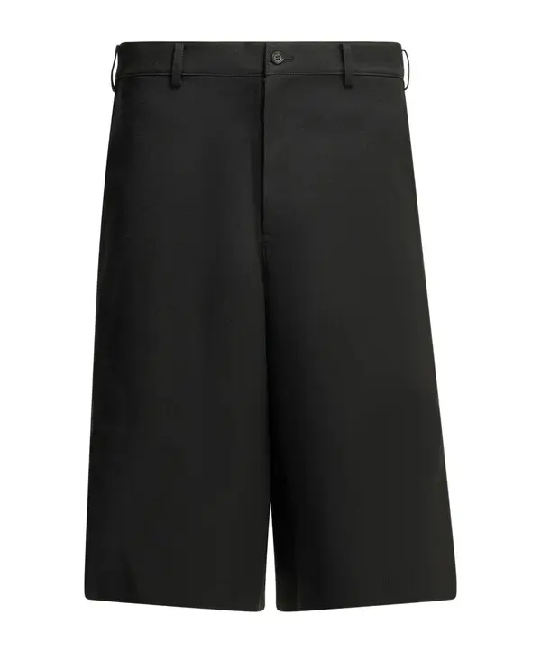 Comme Des Garçons Side Zipped Tailored Shorts - Black