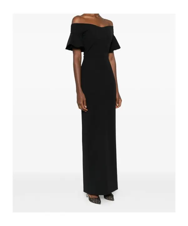 Solace Cielo Off-the-shoulder Maxi Dress - Black