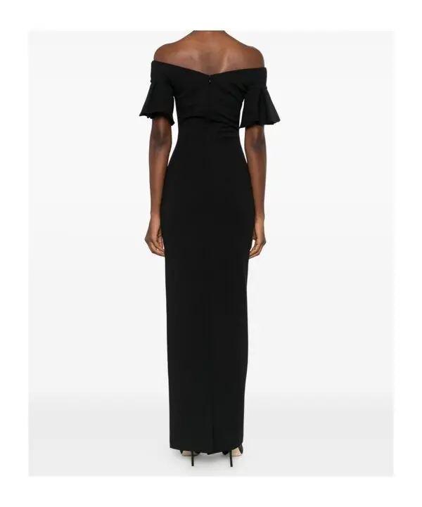 Solace Cielo Off-the-shoulder Maxi Dress - Black